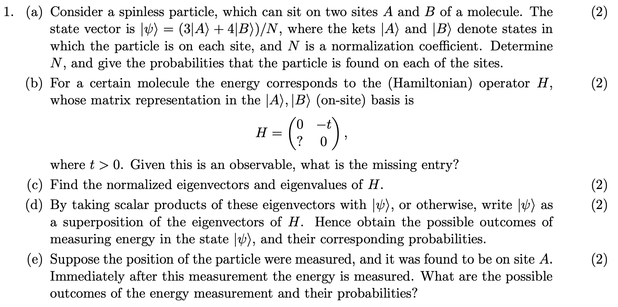 Solved only part (e) ﻿please | Chegg.com