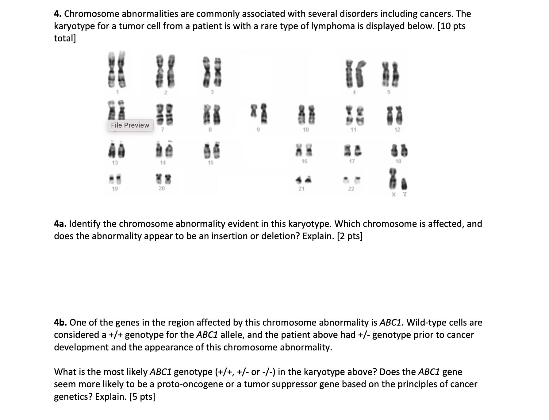 Solved Chromosome abnormalities are commonly associated with | Chegg.com