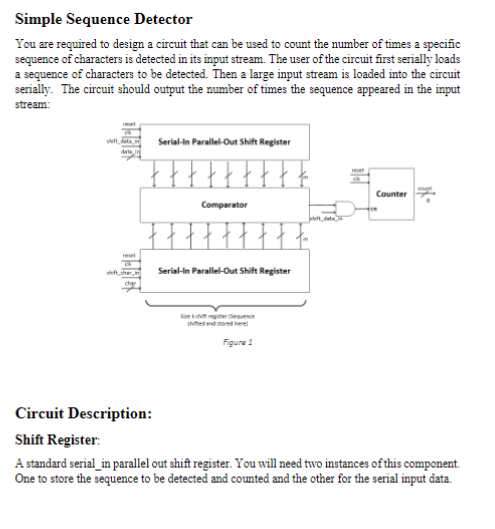 Solved Simple Sequence Detector You are required to design a | Chegg.com