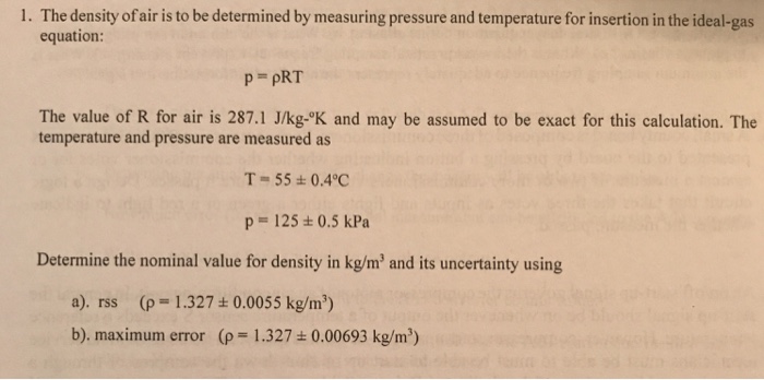 Density Pressure And Temperature Equation - Tessshebaylo