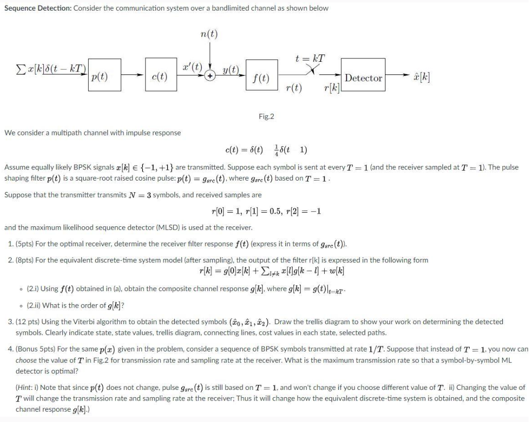 Solved a discrete memoryless ternary erasure communication | Chegg.com