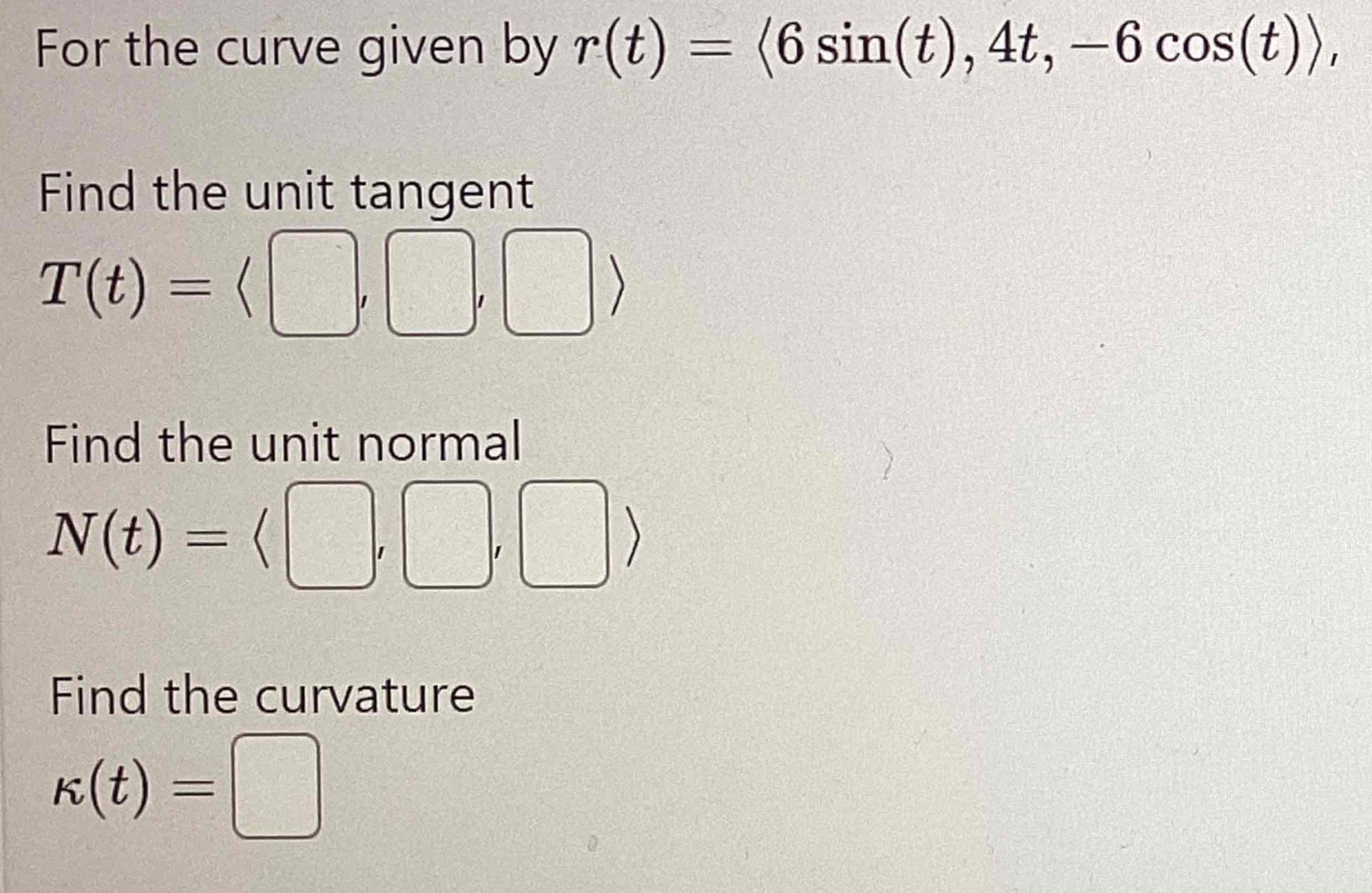 Solved For the curve given by | Chegg.com