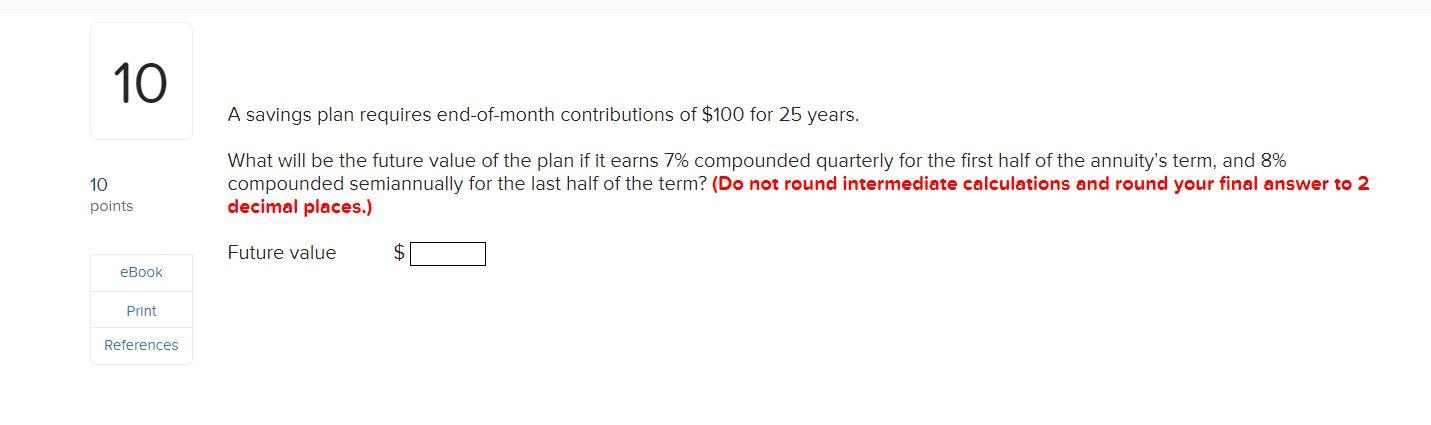 Solved A savings plan requires end-of-month contributions of | Chegg.com