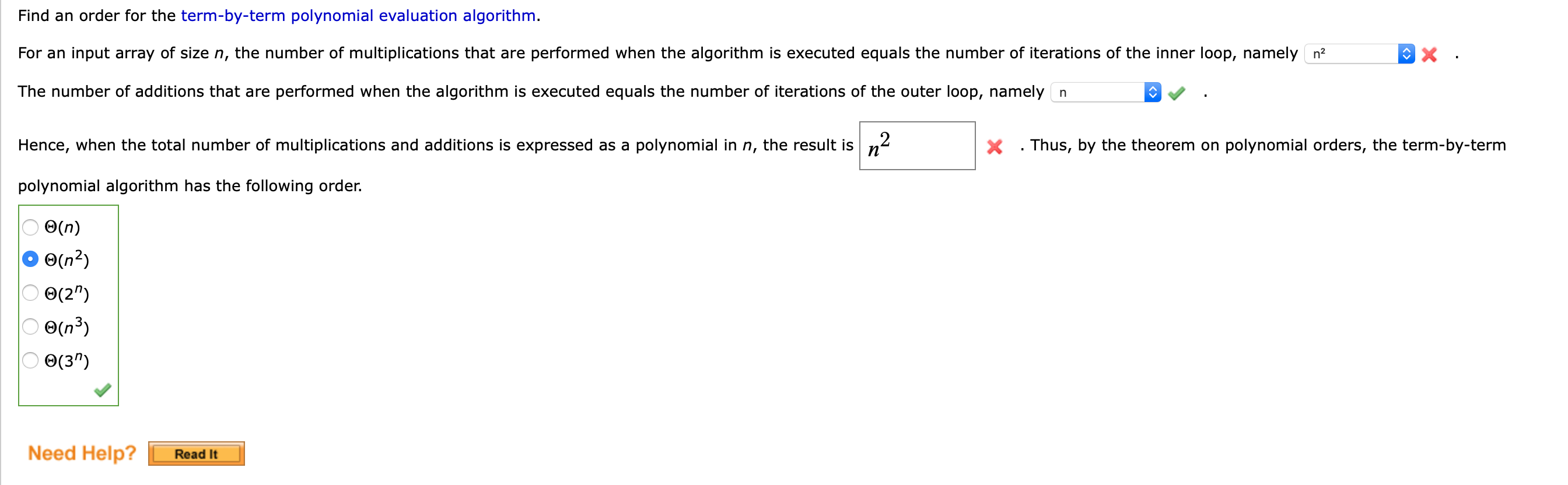 Solved Find an order for the term-by-term polynomial | Chegg.com