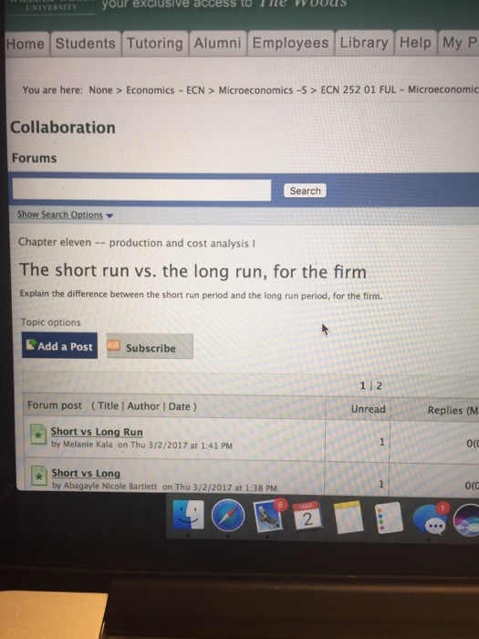 Solved Explain the difference between the short run period | Chegg.com