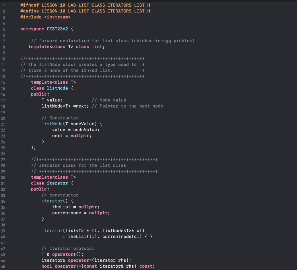 Solved template void list>: :push_back(const T \&newValue) | Chegg.com