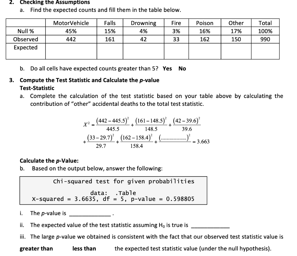Solved values are Motor = 445.5 Falls =148.5 Drowning | Chegg.com
