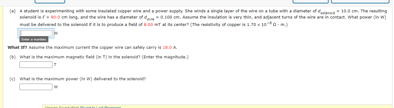 Solved (a) A student is experimenting with some insulated | Chegg.com
