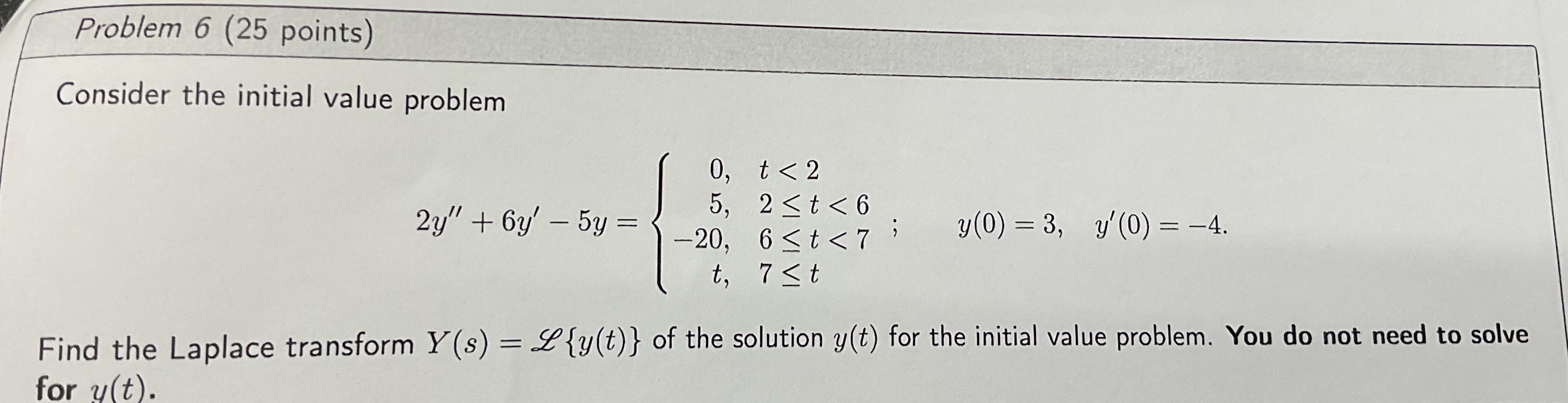 Solved Consider the initial value | Chegg.com