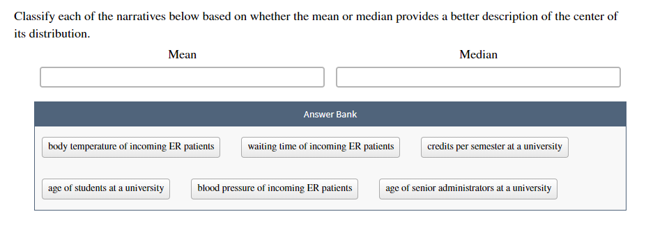 Solved Classify each of the narratives below based on | Chegg.com