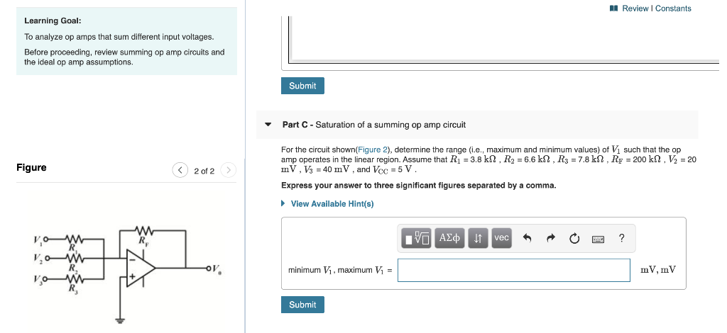 Solved Review | Constants Part A - Calculating the output | Chegg.com