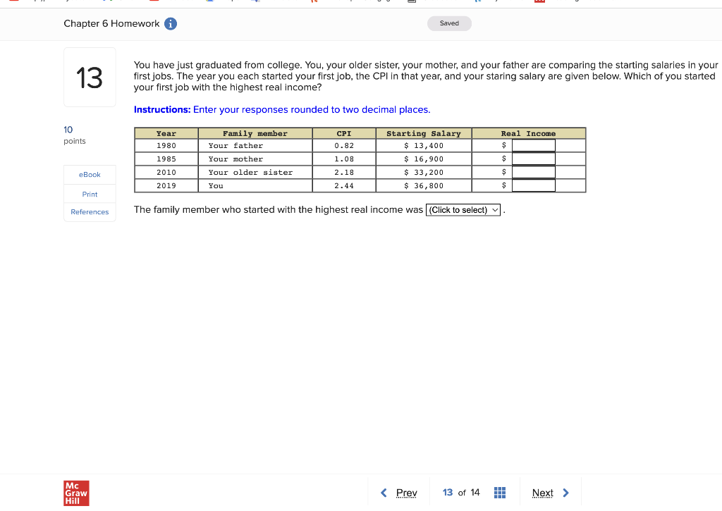 Solved You have just graduated from college. You, your older | Chegg.com
