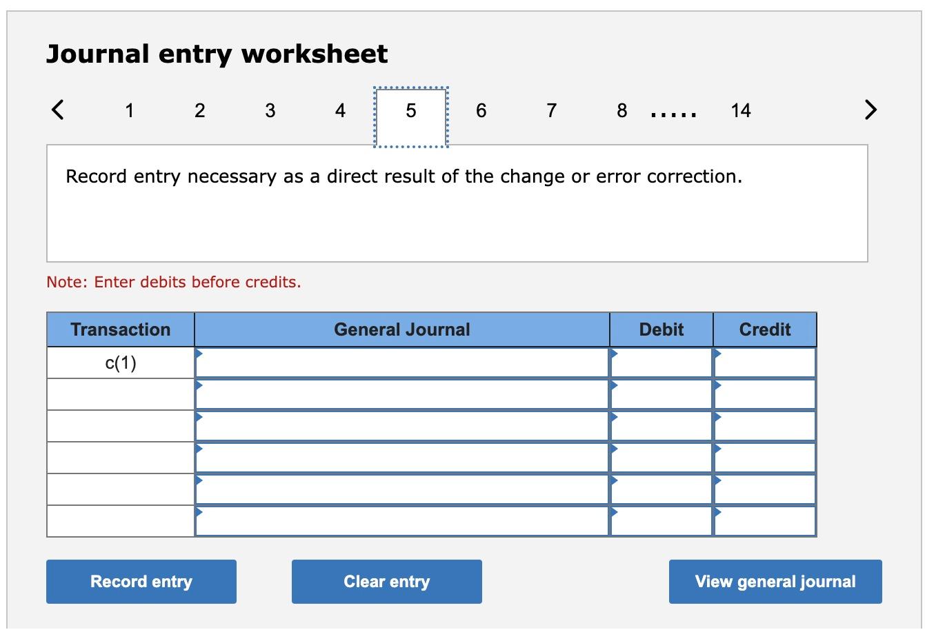 Problem 20-12 (Algo) Accounting changes and error | Chegg.com