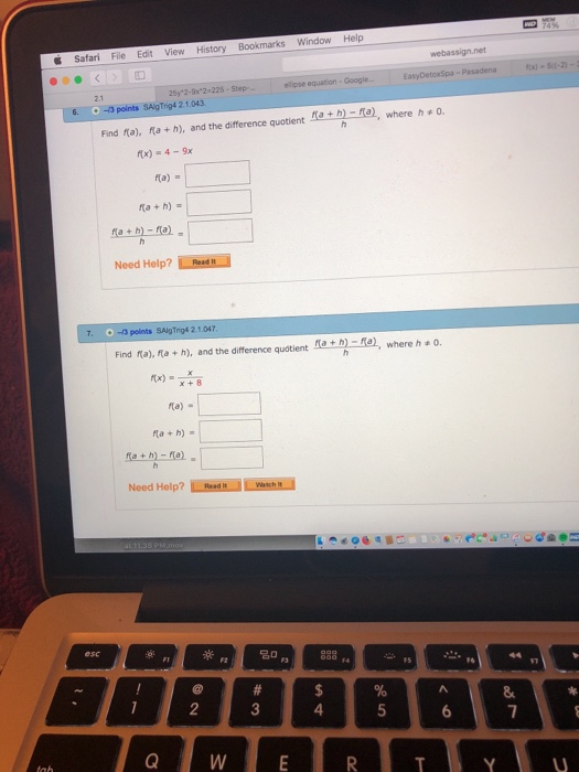 Solved Safari File Edit View History Bookmarks Window Help | Chegg.com