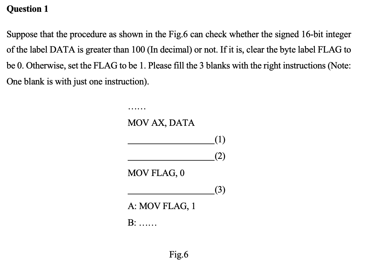 Solved Question 1 Suppose that the procedure as shown in the | Chegg.com
