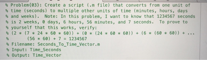 Solved Problem03 Create A Script M File That