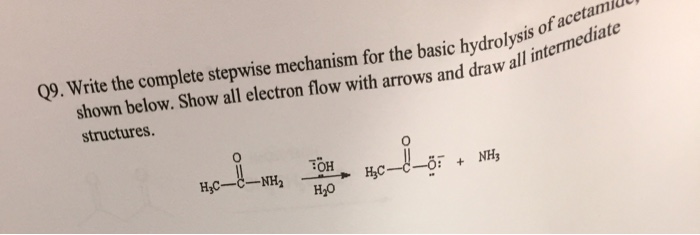 Solved Write the complete stepwise mechanism for the basic | Chegg.com