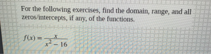 Solved For the following exercises, find the values for each | Chegg.com