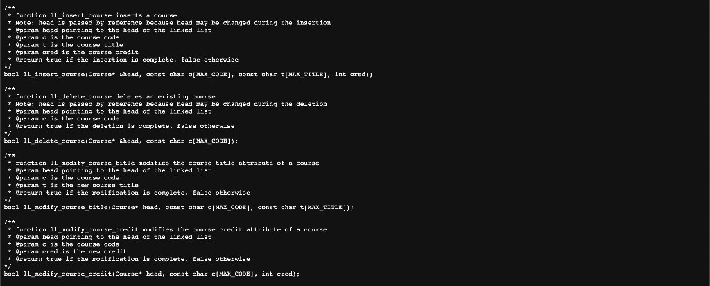 Solved Conp2011 pA3: course management system This course | Chegg.com