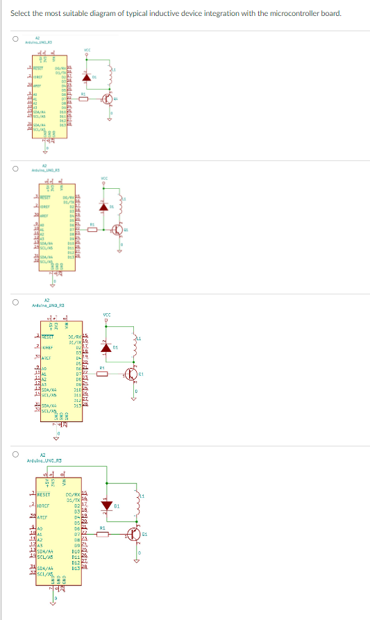 Select the most suitable diagram of typical inductive | Chegg.com