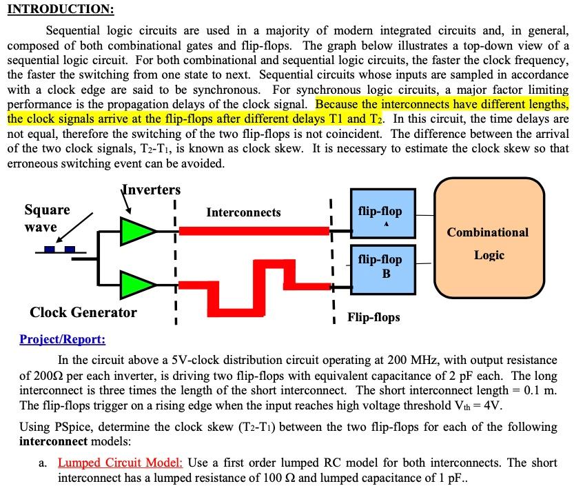 Solved INTRODUCTION: Sequential logic circuits are used in a | Chegg.com