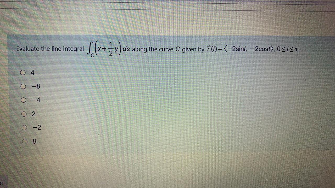 Solved Evaluate the line integral ds along the curve C given | Chegg.com