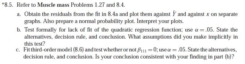 Solved Applied Linear Regression Models: Kutner 4th Edition | Chegg.com