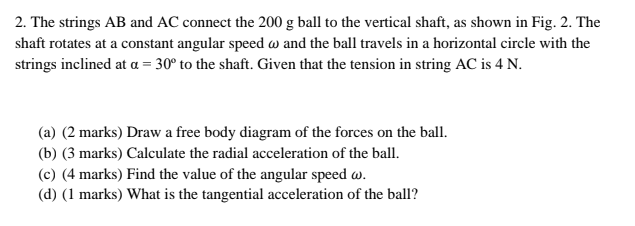 Solved B 400 mm 200-g 400 mm Fig. 2 2. The strings AB and | Chegg.com