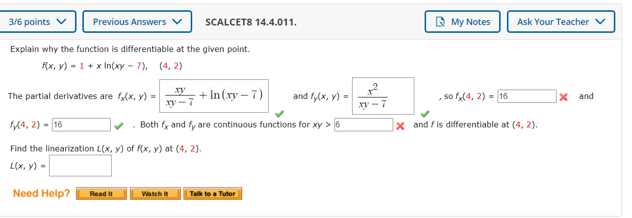 Solved Explain Why The Function Is Differentiable At The 