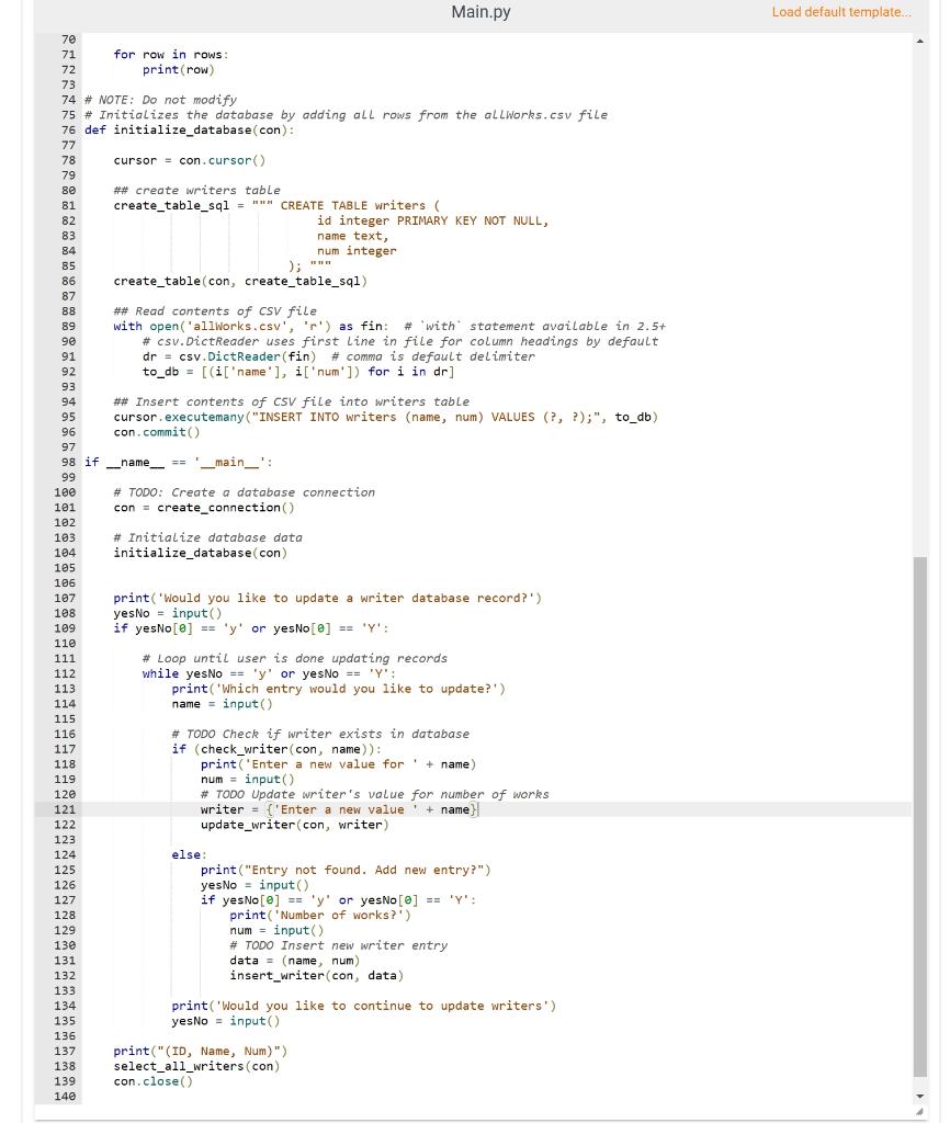Solved 623 Lab Python Insertupdate Sqlite3 Datafiles We 