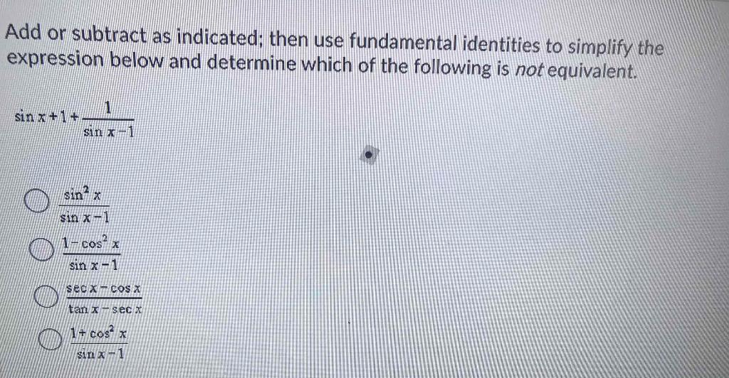Solved Factor, then use fundamental identities to simplify | Chegg.com