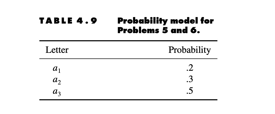 Solved Given the probability model in Table 4.9, find the | Chegg.com