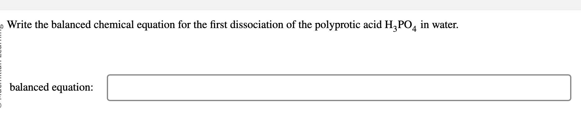 Solved Write the balanced chemical equation for the first | Chegg.com
