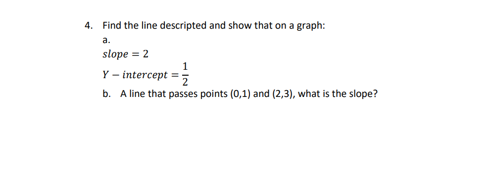 Solved Find the line descripted and show that on a | Chegg.com
