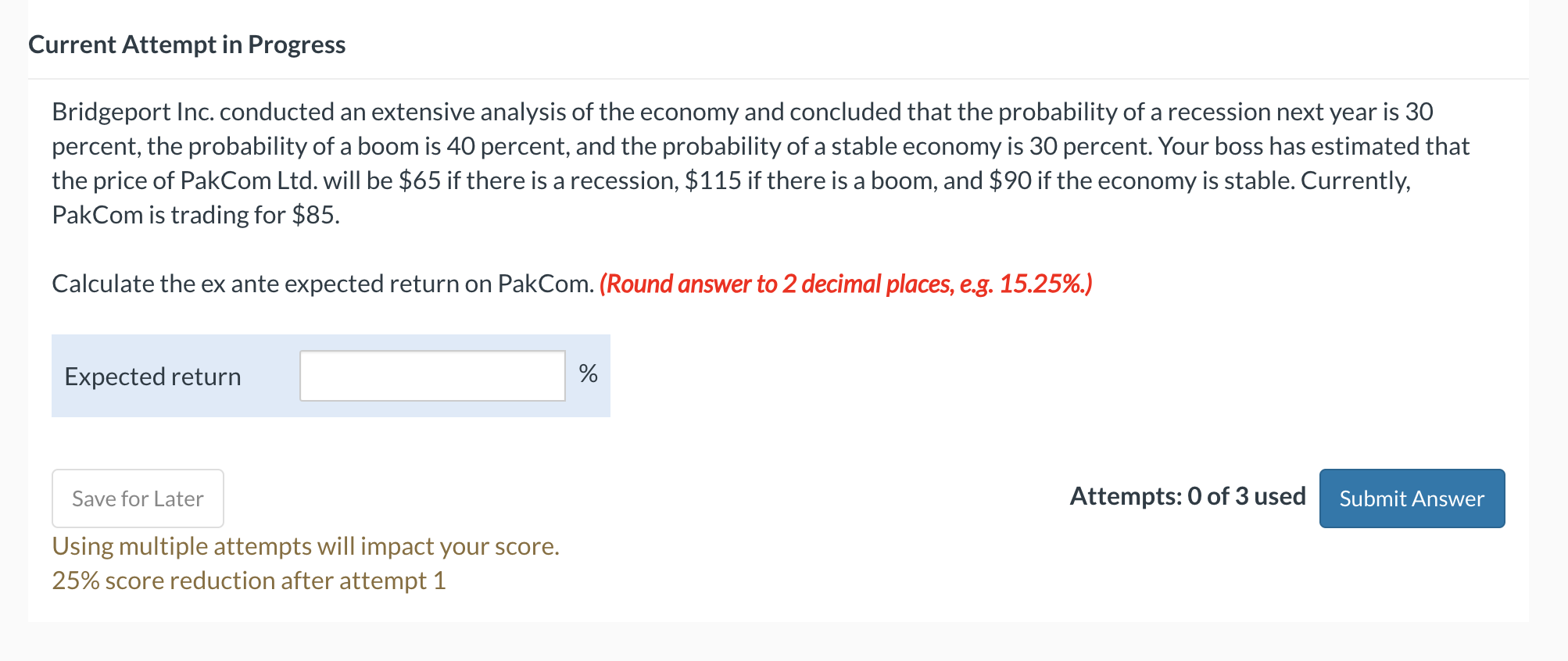 Solved Bridgeport Inc. conducted an extensive analysis of | Chegg.com
