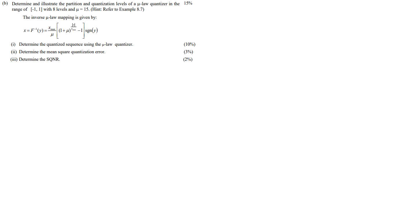 Solved Consider the sequence x[n] = {0.05, 0.15, 0.45, 0.3, | Chegg.com