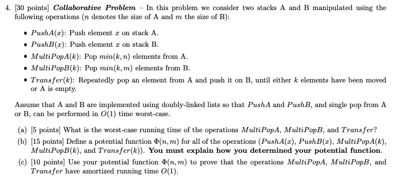 Solved 4. [30 points] Collaborative Problem - In this | Chegg.com