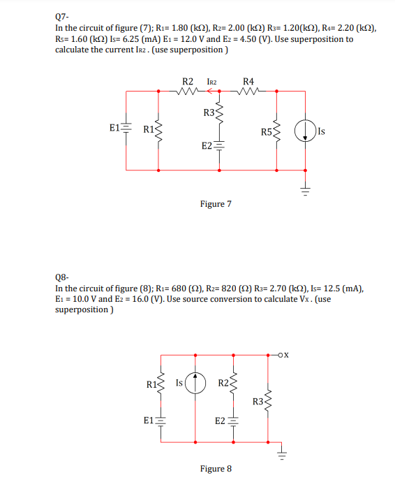 Solved Q4- In the circuit of figure (4); | Chegg.com