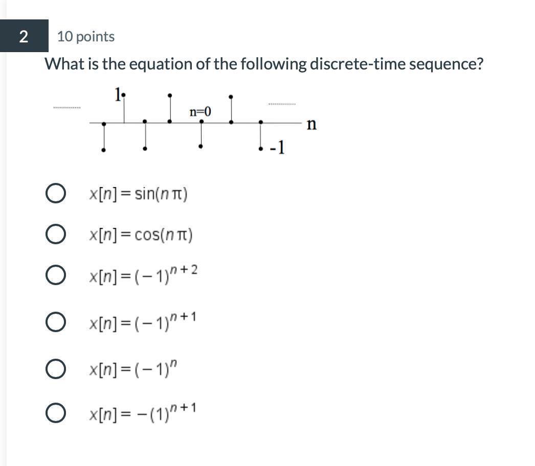 Solved 2-1 A discrete time signal is given by X(2) = 2-2+4 | Chegg.com