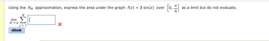 Solved Using the Rn approximation, express the area under | Chegg.com