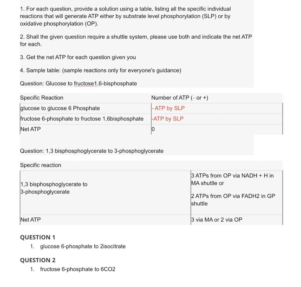 Solved 1. For each question, provide a solution using a | Chegg.com