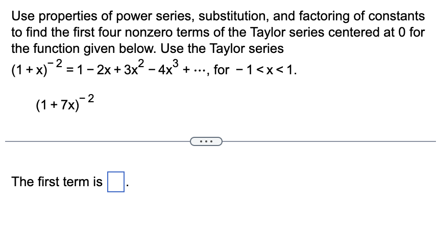 Solved Use properties of power series, substitution, and | Chegg.com