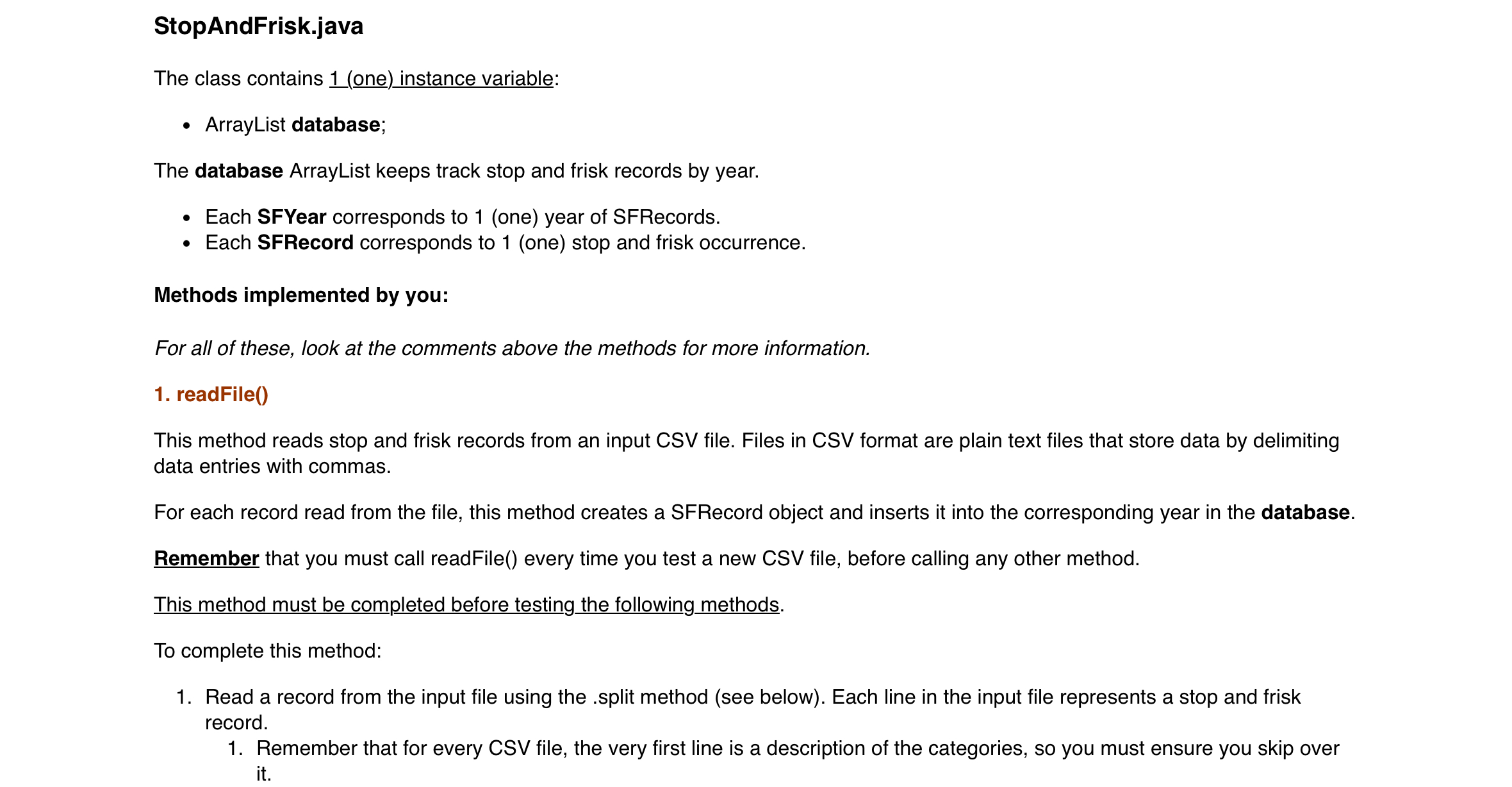 Solved Implementation Overview of Files DO NOT edit ANY | Chegg.com