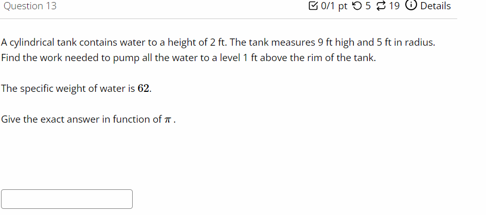 Solved explain in steps please. A cylindrical tank contains | Chegg.com