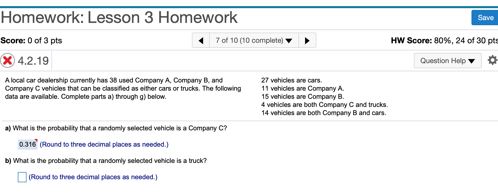 Solved Homework Lesson 3 Homework Save Score 0 Of 3 Pts 7