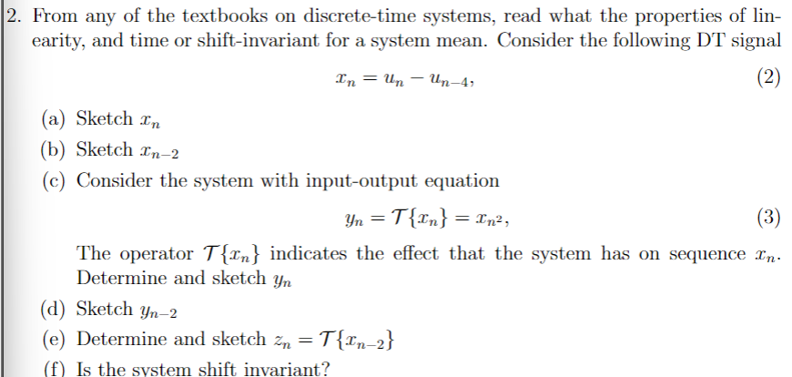 Solved 2. From any of the textbooks on discrete-time | Chegg.com