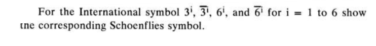For the International symbol 31, 3', 6', and 6 for i | Chegg.com
