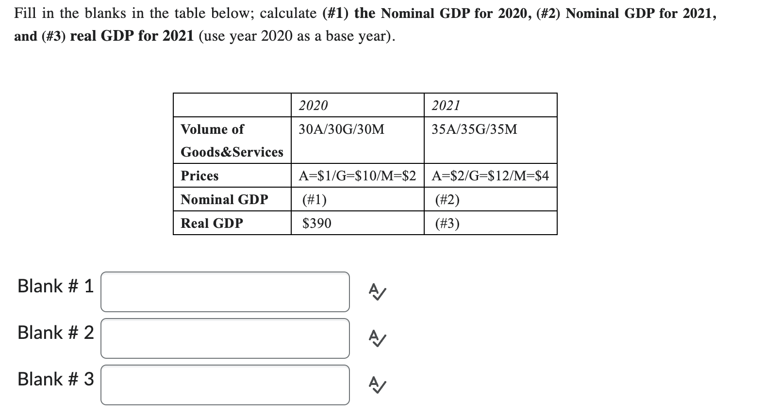 Solved Fill in the blanks in the table below; calculate | Chegg.com