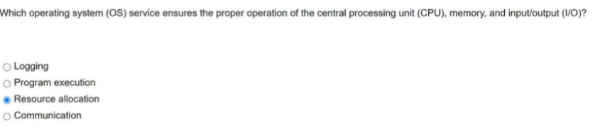 Solved Which operating system (OS) ﻿service ensures the | Chegg.com