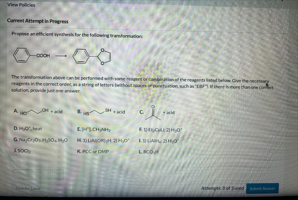 Solved Current Attempt in Progress Propose an efficient | Chegg.com
